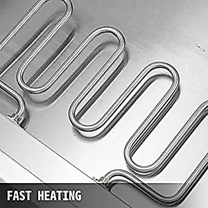 TsoLay Electric Commercial Food Warmer, Large Capacity 3 Pan Stainless Steel 1500W Electric Countertop Steam Table with Automatic Temperature Control, Faucet Design for Catering and Restaurants