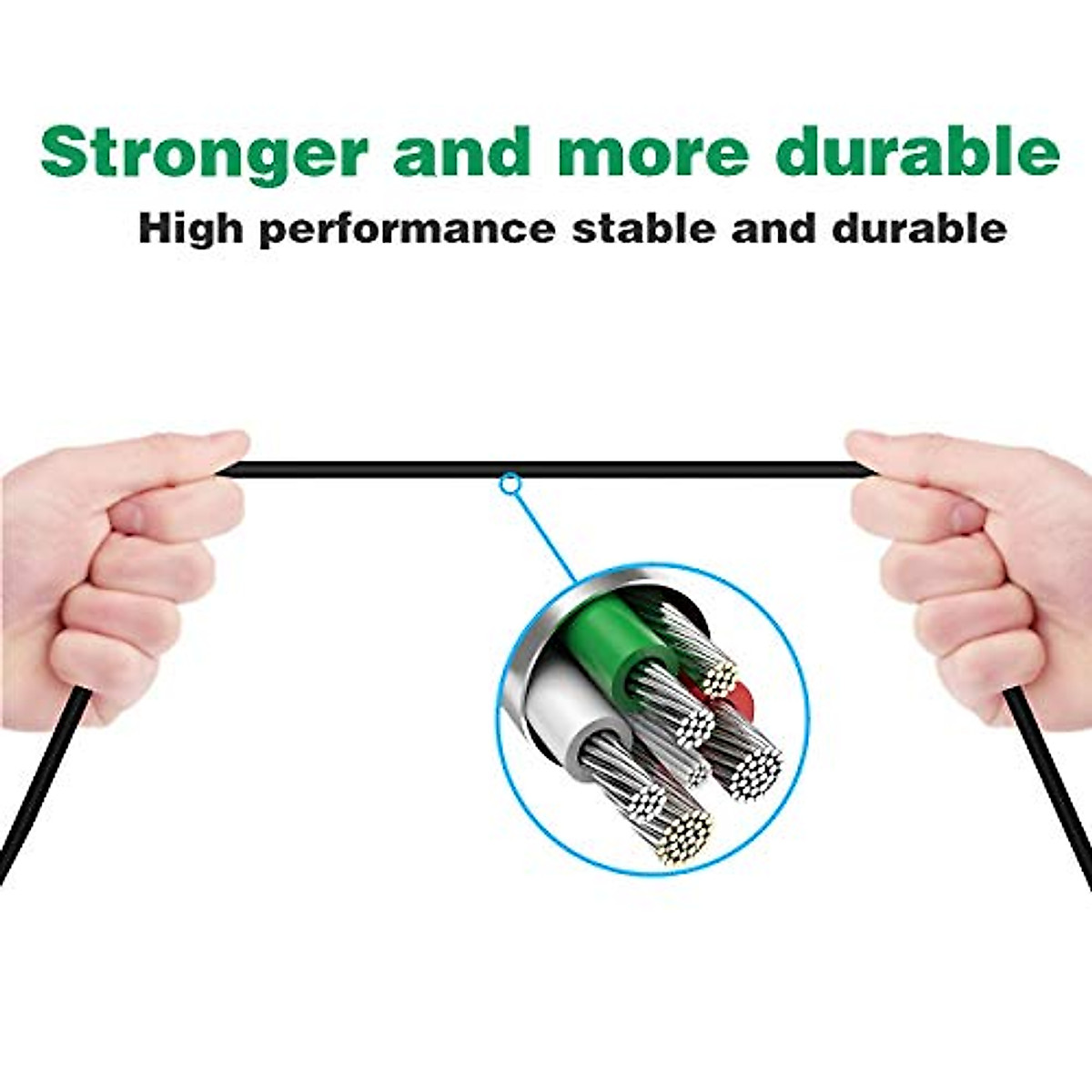 Replacement Audio Cable Cord with Microphone Volume Control Compatible with Sennheiser Momentum 1.0 Momentum 2.0 On-Ear Wireless Headphones (Black)