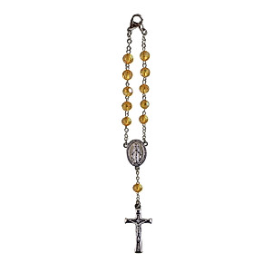 Cathedral Art (Abbey & CA Gift November/Topaz Birthstone Car Rosary
