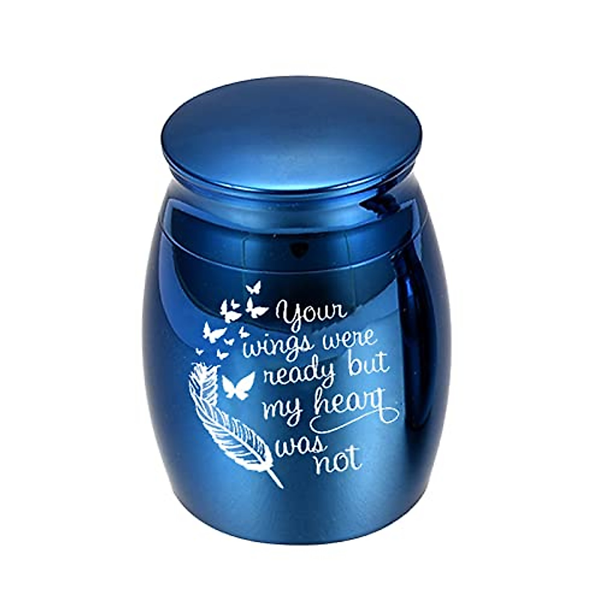 angel3292 Air Tight Pet Funeral Urn English Letters Metal Memory Box Pets Ashes Casket for Home Pet Memorial Urn Anti-Rust for Cats