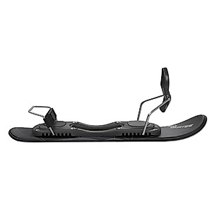 Skiskates - Short Mini Ski Skates for Snow | Skating Skis Snowblades Skiboards | Ice Skates for Snow | Shortest Skis Ever (Black | for Ski Boots)