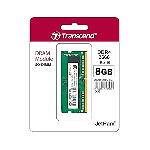 Transcend DDR4 DRAM Module (JetRam) 2666 Mbps 8GB (JM2666HSG-8G)