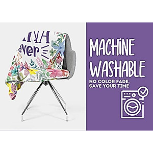 InnoBeta Nana Throw Blanket - Best Nana Ever Flowers - Nana Gifts Flannel Blankets on Mother's Day, Christmas, Birthday, Thanksgiving - 50" x 65"