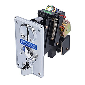 Compare and Choose Electronic Coin Acceptor with Three Sets of Anti Fishing Electric Eye Counting Devices, Convenient and Correct for Arcade Game Vending Machine (Silver Gray)