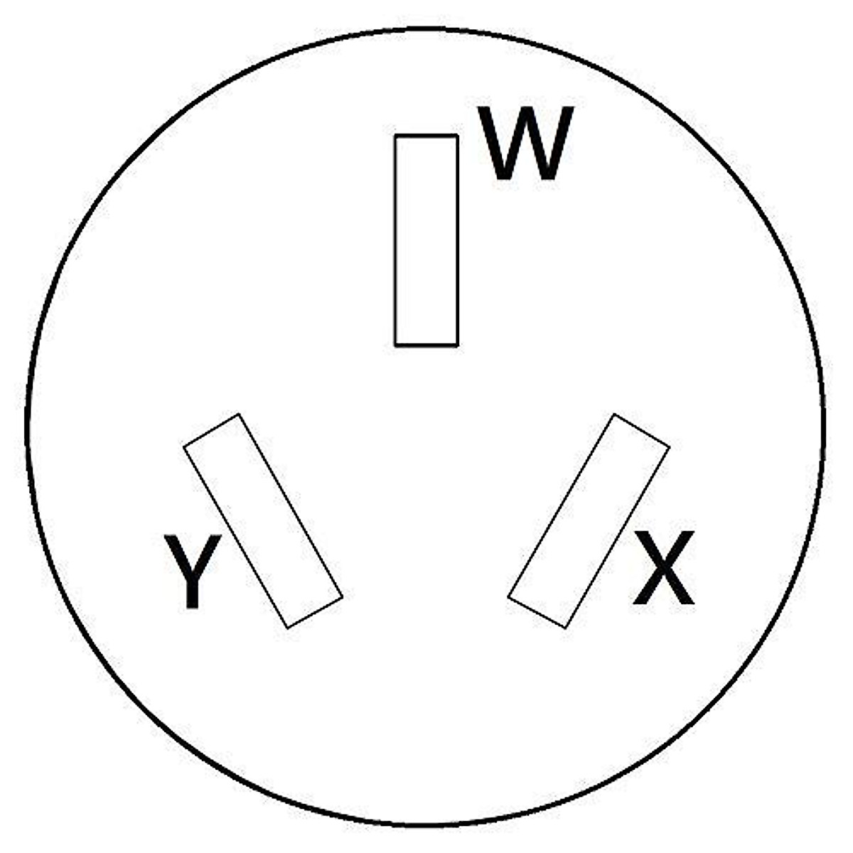 Parkworld 886122 Household 5-15 Plug Male to Electric Range 10-50 Receptacle Female Adapter Cord,ONLY Output 125V