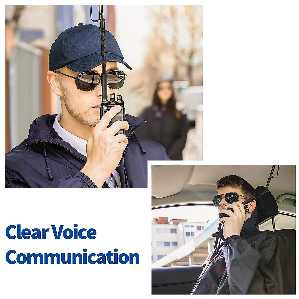 Bingfu CS Tactical VHF UHF SMA-Female Antenna 49 inch Dual Band 136-520MHz Gooseneck Ham Radio Antenna Compatible with Kenwood Baofeng UV-5R BF-F8HP UV-82 BF-888S UV-5X3 UV-9R Handheld Two Way Radio