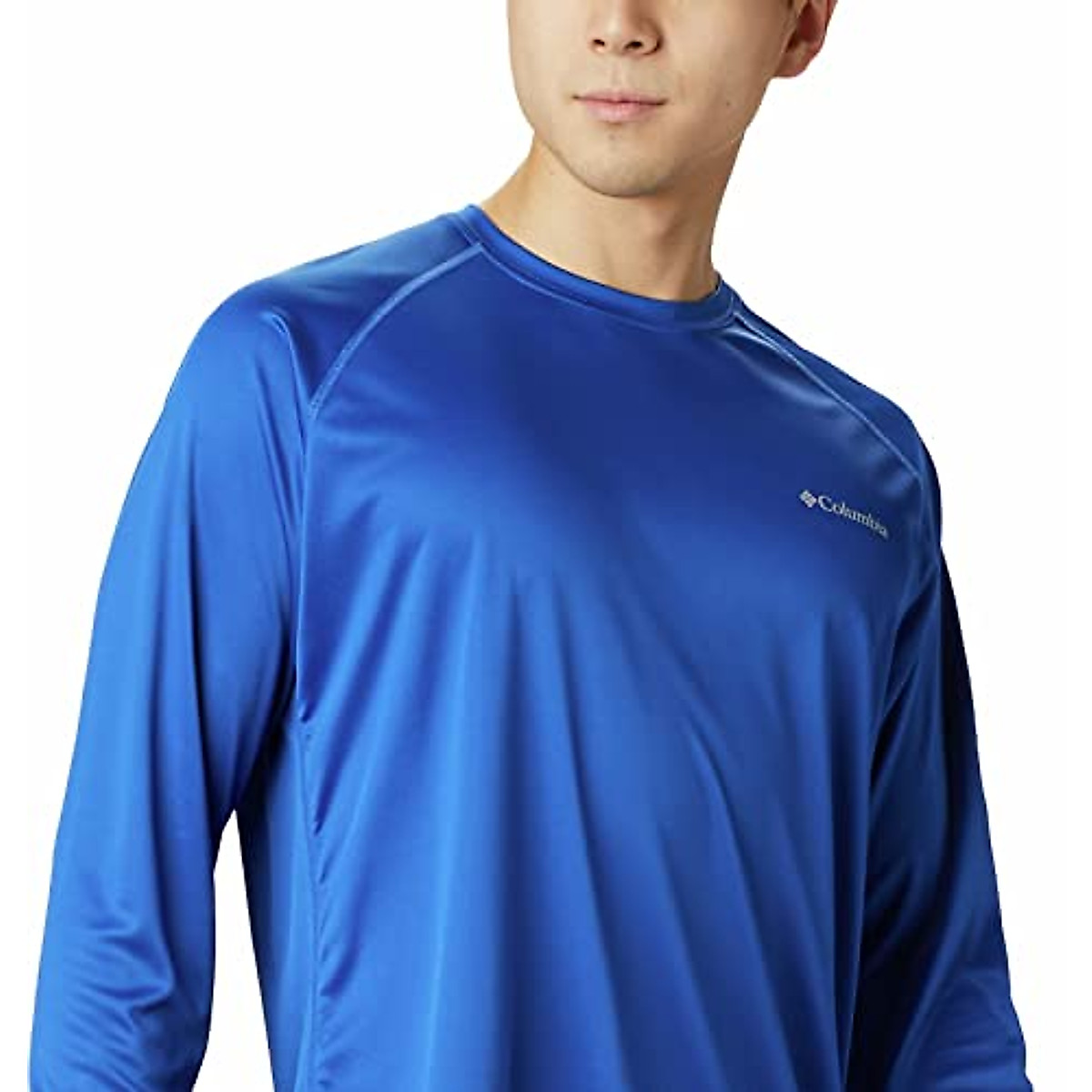 Columbia Men's Fork Stream Long Sleeve Shirt, Azul/Sky Blue, X-Large