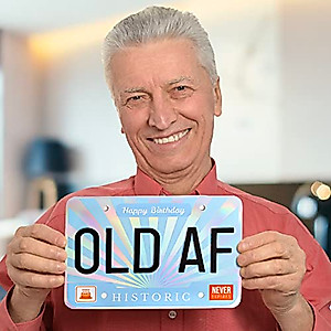 Big 3D Funny Old Man Joke Happy Birthday Greeting Card – Great Happy Bday Gift for Men | for him - Grandfather, father, Dad, Daddy, Brother, Husband, Uncle, stepdad, Boyfriend, bf | Pop Up Letters | 30th 40th 50th 60th 70th 80th 90th [BIG 9 inch X 6 inch