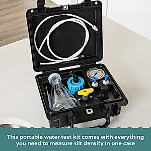 Applied Membranes Silt Density Index Test Kit, SDI Tester in Portable Carrying Case for Onsite Water Testing, Includes 2 SDI Test Filters