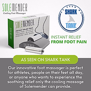 Solemender Cooling Foot Massager for Neuropathy & Plantar Fasciitis Relief | Freezable Foot Roller Machine to Improve Circulation and Feet Pain