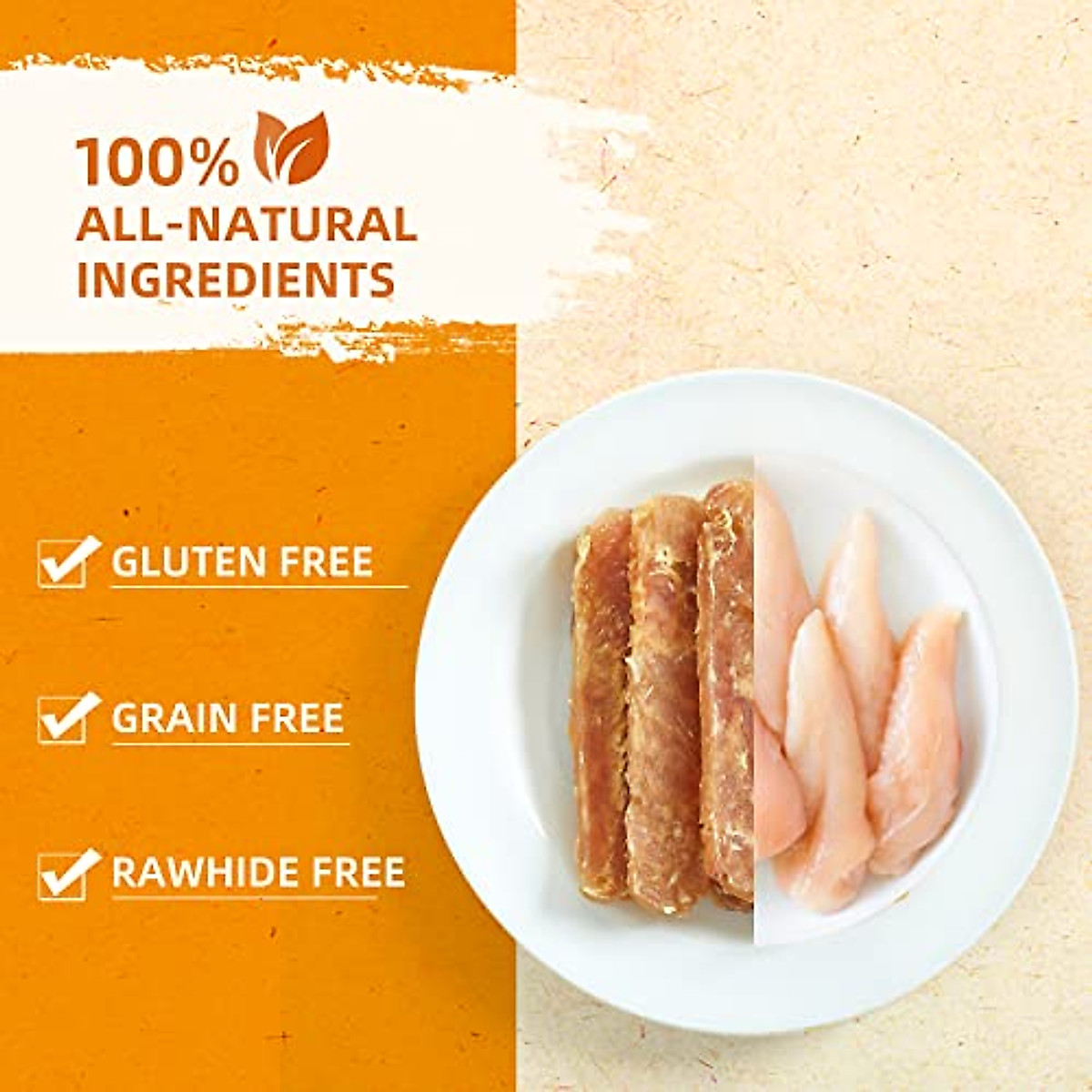 Jungle Calling Dog Treats Chicken Jerky Training Treats, Slow Roasted Snacks for Medium and Large Dogs Chewy Treats 10.6Ounce (Chicken Fillet)