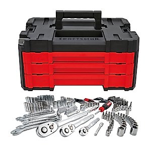 Craftsman Mechanics Tool Set, 230-Piece Hand Tool and Socket Set with 3-Drawer Tool Box (CMMT45305)