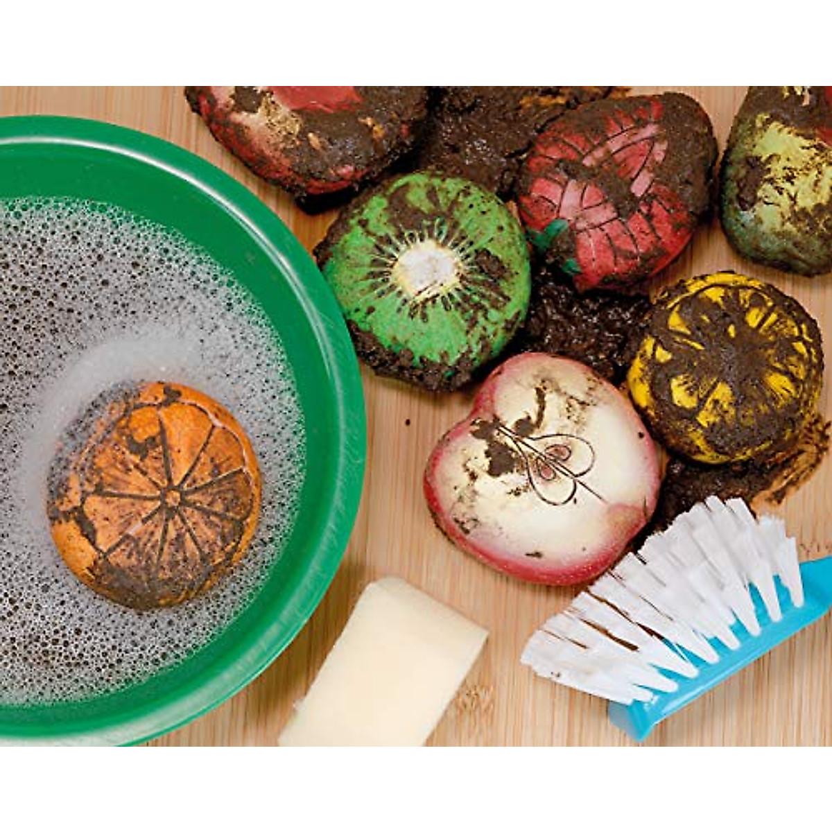 Yellow Door Fruit Sensory Play Stones, Set of 8