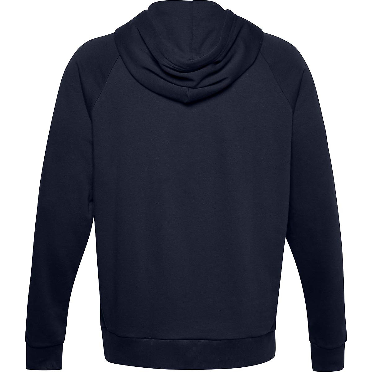 Under Armour Mens Rival Fleece Big Logo Hoodie , Midnight Navy (410)/Onyx White , Large