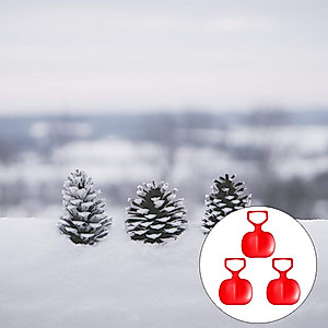 3pcs Snow Sleds Lightweight Flying Carpet Portable Rolling Snow Slider Disc Toy Snow Saucer Sleds for Kids Outdoor