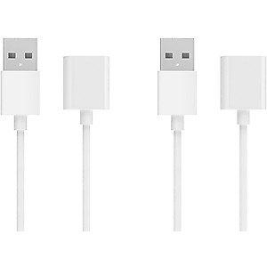 MoKo Charging Adapter Cable Compatible with Apple Pencil 1st, Connector Charger Compatible with iPad Pro 12.9 10.5 9.7 / iPad Air 3 / iPad Mini 5 2019 Pen Accessories, (2 Pack, White)