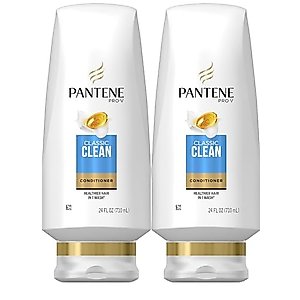 Pantene Classic Clean Conditioner, 24 fl oz, Twin Pack