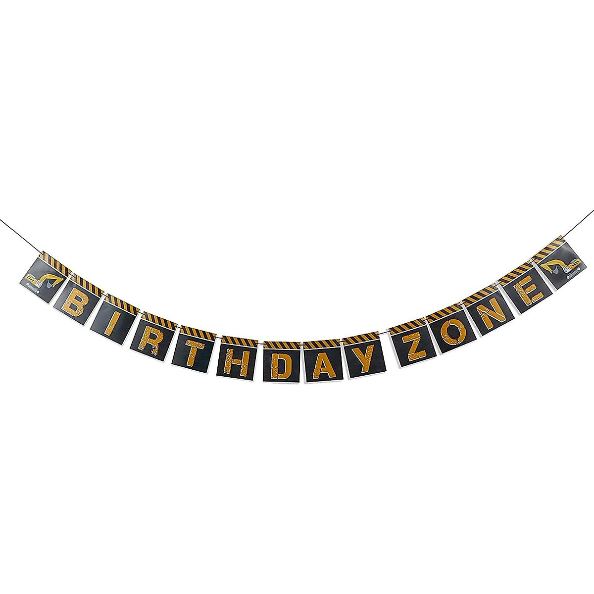 Construction Birthday Party Dinnerware, Banner, Hats (Serves 24, 146 Pieces)