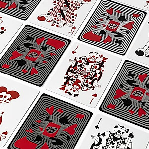 Bowtie Wooden Poker Set with Playing Card Gift, Professional 300 Weighted Poker Chips with Walnut Wood Case, Unique Poker Gift for Texas Hold'em, Blackjack, Casino Gambling, Memento Mori