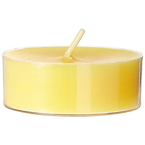 Zest Candle 12-Piece Tealight Candles, Mega Oversized Yellow s