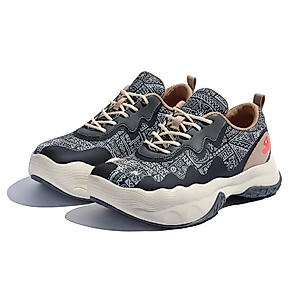 UIN Women's Chunky Platform Fashion Sneakers Walking Casual Comfortable Art Painted Travel Hiking Shoes Catalonia Ⅲ Geometric Dream (8)