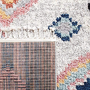 SAFAVIEH Morocco Collection 8' x 10' Ivory/Multi MRC940A Moroccan Boho Tribal Area Rug