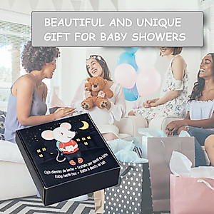 Dravira Baby Keepsake Tooth Box - Lost Teeth Holder Boy and Girl - Tooth Fairy Organizer - Gift for Parents and Kids - White Wood