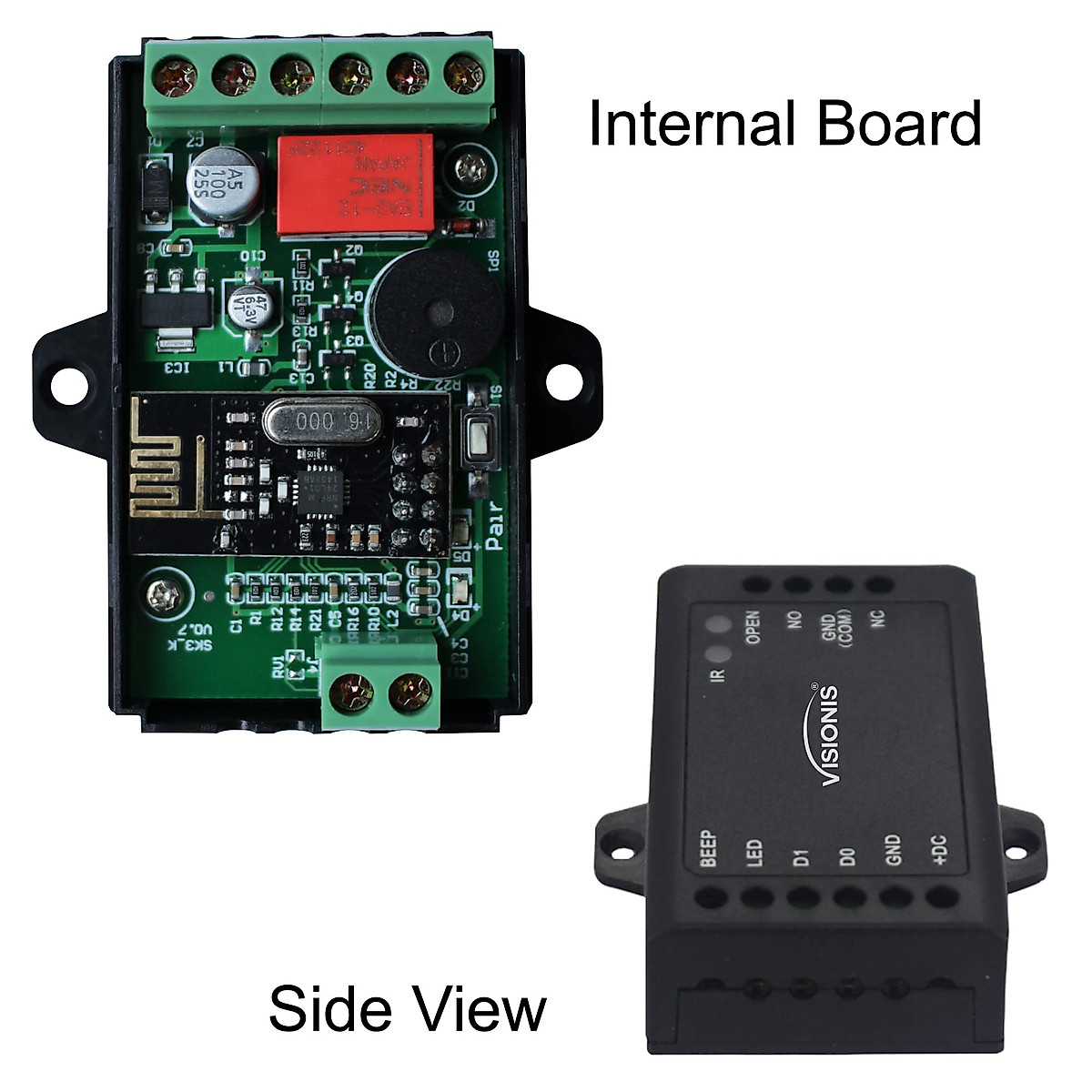 Visionis FPC-5100 One Door Access Control Out Swinging Door 1200lbs Maglock + Outdoor Weatherproof Keypad/Reader Standalone with Mini Controller + Wiegand 26, No Software, EM Card, 1000 Users Kit