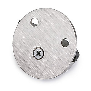 Sumnacon Floor Door Stopper, 10 Pcs Stainless Steel Door Stopper with Rubber Bumper-Contemporary Safety Floor Mounted Doorstop with Hardware Screws, Heavy Duty Home Commercial Floor Door Stop