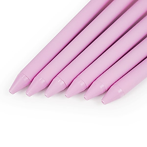 U-RIGHT 12 Pcs Gel Ink Pens Black Ink 0.5 mm Fine Point Smooth Writing Cute Pens for Office School (Light Pink)