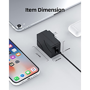 Power Cord Fit for Crosley Cruiser Portable Turntable Record Player CR8005A I II III Series AC Charger Replacement Supply Adapter