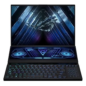ASUS ROG Zephyrus Duo 16 (2022) Gaming Laptop, 16” Mini LED 240Hz/3ms, QHD 16:10 Display, 100% DCI-P3, NVIDIA GeForce RTX 4080, AMD Ryzen 9 7945HX, 32GB DDR5, 1TB SSD, Windows 11 Pro, GX650PZ-XS96