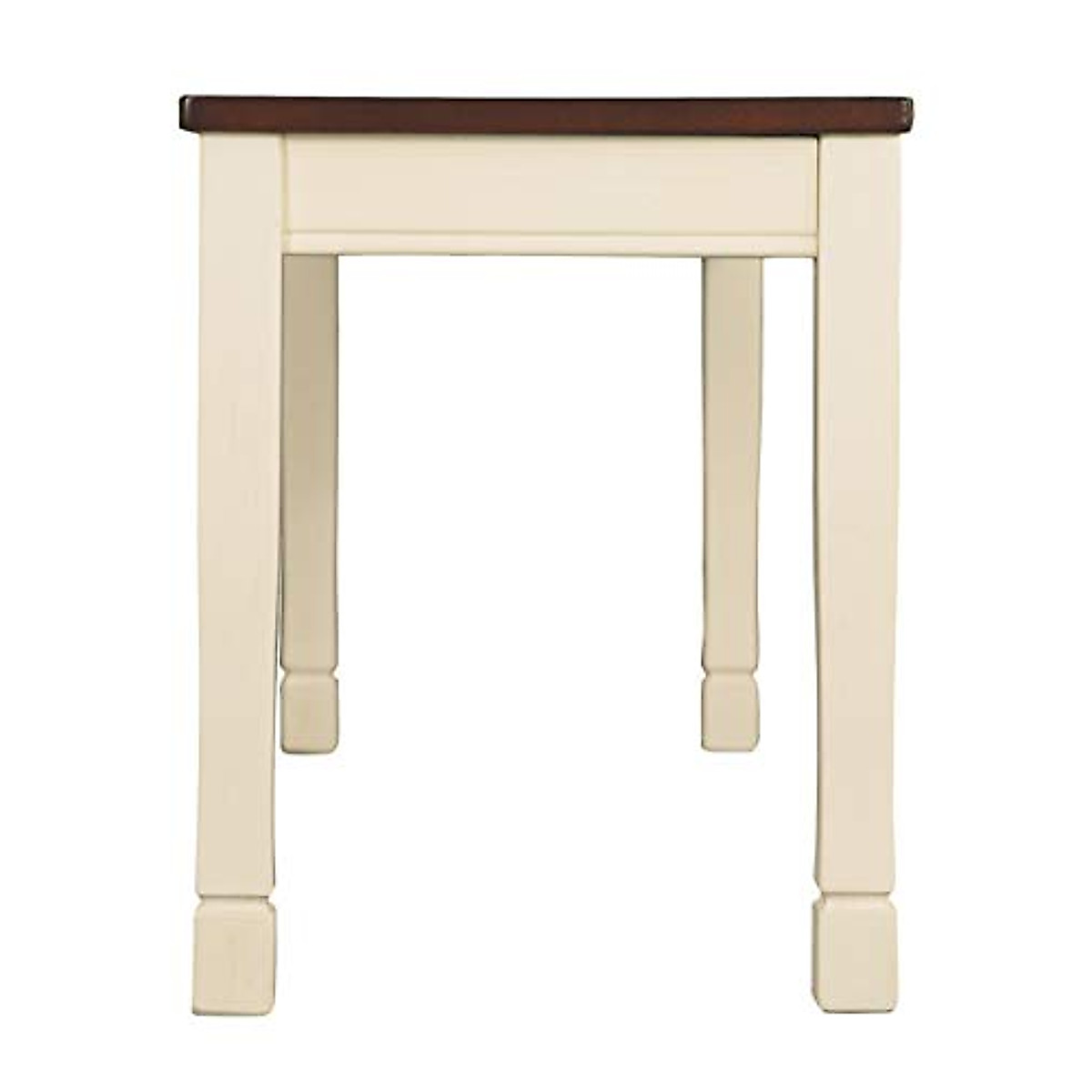 Signature Design by Ashley Whitesburg Cottage Rectangular Dining Bench, Brown & Antique White