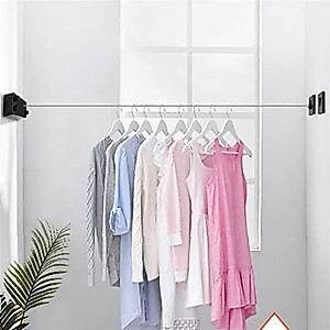 N/A Retractable Clothesline Laundry Line with Adjustable Stainless Steel Double Rope,Wall Mounted Space-Saver Drying Line ( Color : .b , Size : 1 )