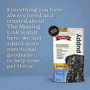 The Missing Link Puppy 8oz Supplement – Superfood Powder Promotes Growth & Development, Supports Immunity, Digestion, Bones, Skin & Coat of Dog