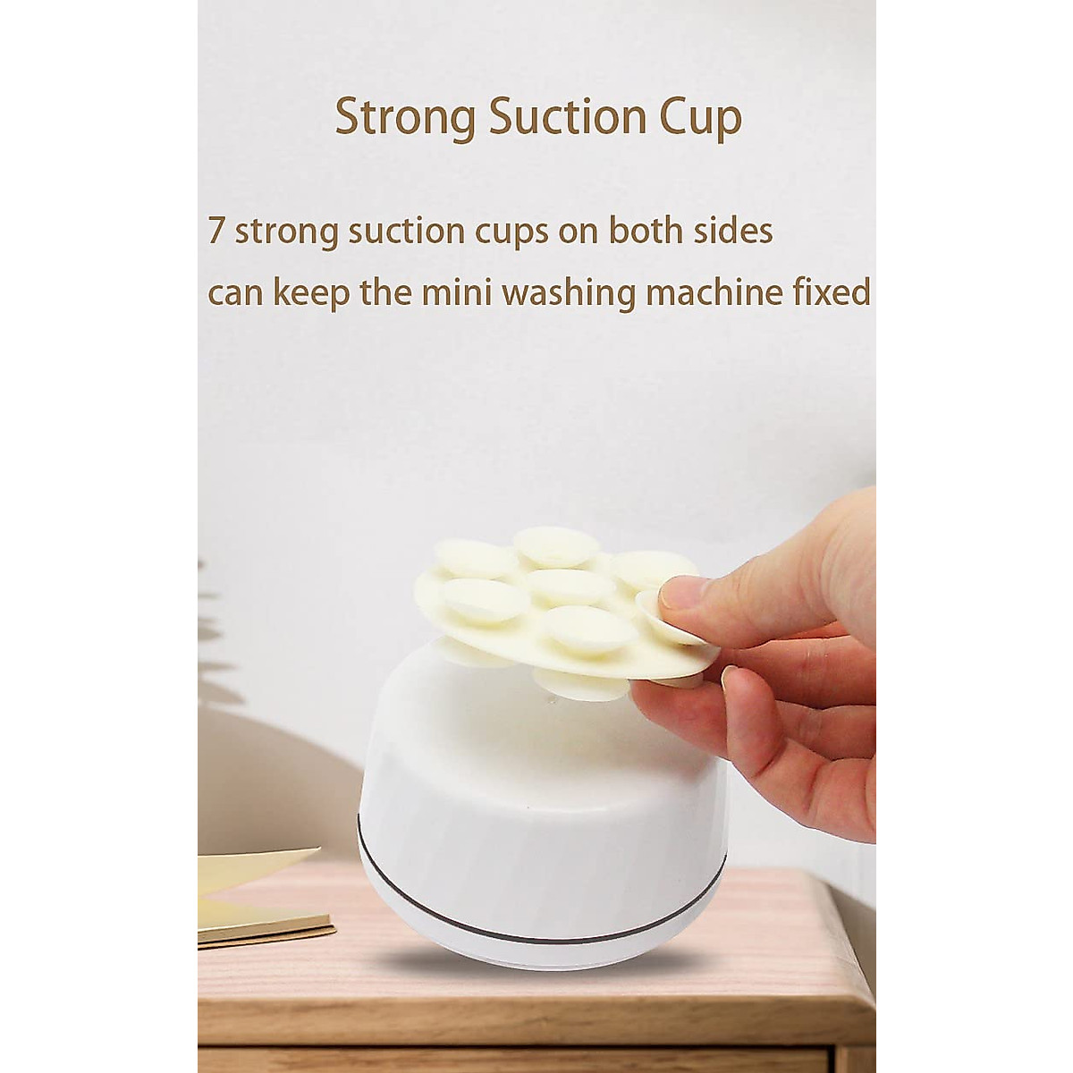 NADUSEP Mini Portable Washing Machine, Mini Portable Dishwashers for Sink, Ultrasonic Turbine Portable Clothes Washing Machine with USB for Home Business Travel College Room RV Apartment