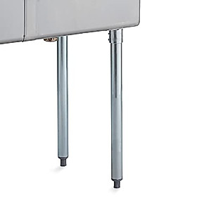 ROCKPOINT 2 Compartment Stainless Steel Commercial Kitchen Prep & Utility Sink, Silver 41"Wx23.3"Dx41.9"H