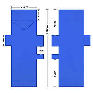 Microfiber Blue Beach Chair Towel with Side Pockets, Chaise Lounge Chair Towel Cover for Sun Lounger Pool Sunbathing Garden Beach Hotel, Oversized, Tie-Dye Blue, 85" L x 30" W