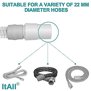 2PCS Replacement Tube Assembly for Wi. & SP. Tube, Tubing Accessories for Wi. & SP. Hose, Package Included Short Tube(2 Pieces), Elbow(2 Pieces) and Swivel(2 Pieces)