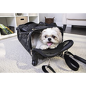 Sherpa Ultimate On Wheels Travel Pet Carrier, Airline Approved & Guaranteed On Board - Black, Large