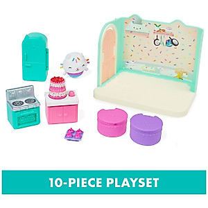 Gabby's Dollhouse, Bakey with Cakey Kitchen with Figure and 3 Accessories, 3 Furniture and 2 Deliveries, Kids Toys for Ages 3 and up