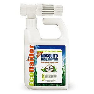 EcoVenger by EcoRaider Mosquito Control Triple-Action Hose-end Spray 32OZ, Kills All Stages+ Larvae Control+ Lasting Repellency, Citrus Scent, Non-Toxic Child-&-Pet-Safe