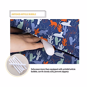 Forchrinse Southwestern Aztec Style Tribal Geometric Stretch Sofa Slipcover for 3 Cushion Couch Sofa,Elastic Universal Couch Cover Furniture Protector