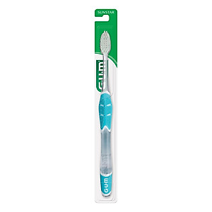GUM Technique Deep Clean Sensitive Toothbrush, Compact Head & Ultra Soft Tapered Bristles for Adults with Sensitive, 1ct (12pk)