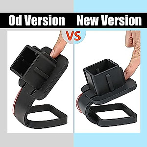 gunhunt Pack of 1 Square Plug Protection Cap, Traction Cover, 2In Trailer Hitch Covers, Car Trailer Cover, for Toyota Ford Jeep Chevrolet Nissan Dodge (Black)