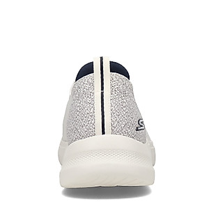 Skechers mens Gowalk 6 - Stretch Fit Slip-on Athletic Performance Walking Shoe, White/Navy, 9.5 US