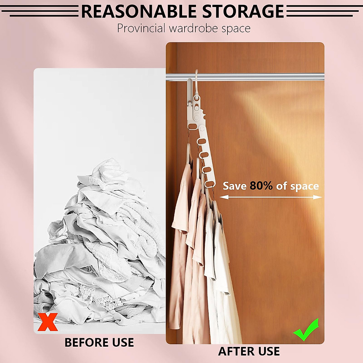 LELE LIFE 3Pcs Folding Clothes Drying Rack Clothing, Clothes Drying Rack Foldable Hangers for Travel Hangers, Laundry Drying Rack Collapsible, Folding Clothes Hanger,Grey