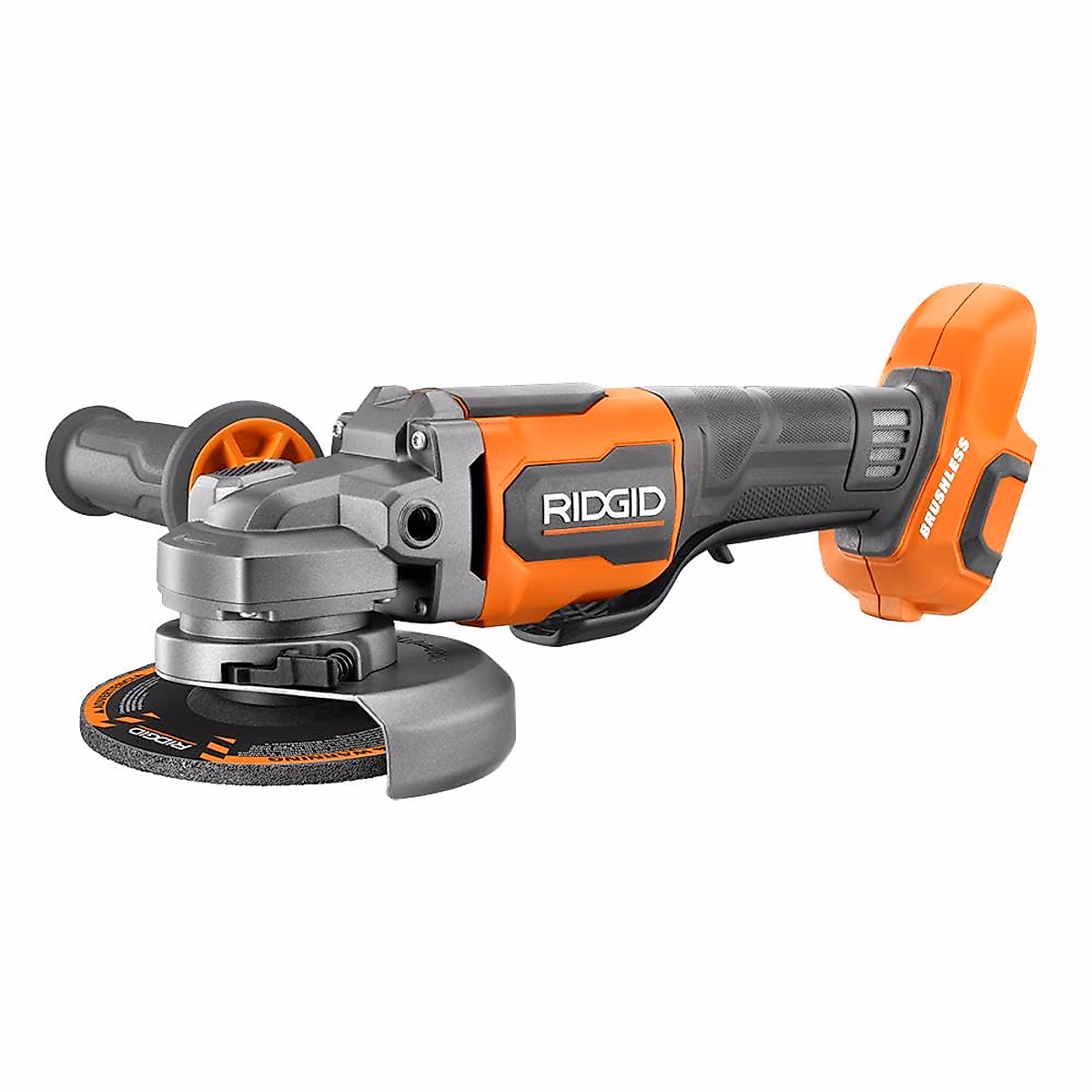 RIDGID 18V Brushless Cordless 4-1/2 in. Paddle Switch Angle Grinder R86047B (Tool Only) (Renewed)