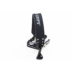 Power Grips High Performance Pre-Assembled Strap/Pedal Kit, Black, X-Large