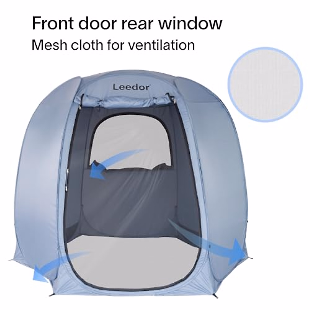 Leedor 10' x 10' Decor Tent Event Tent Pop Up Outdoor Tent Canopy Parties，Four Season Tent Hexagon Patio Tent，UPF 50+ Backyard Family Tent，Lightweight，Easy Setup(Gray，Not Waterproof) (9220G6)